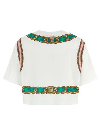 Balmain Womens Multicolor Cotton T-Shirt