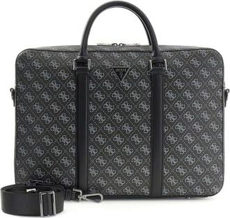 Guess serviette pour ordinateur portable Milano Laptop Bag Dark Black gris foncé