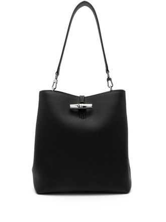 Longchamp sac port&eacute; &eacute;paule Le Roseau m&eacute;dium - Noir