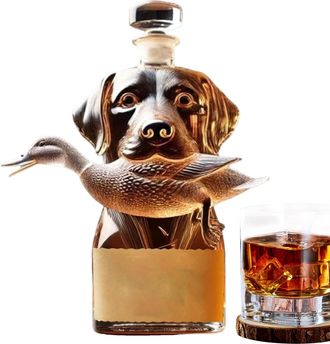 Generic Whiskey Bottle Hound - Glasdekanter, luftdichter Alkoholhalter, Statue | Hunde-Skulptur f&uuml;r Zuhause, Bar, Party, Feier, Geschenk, Display, B&uuml;ro, H&ouml;hle