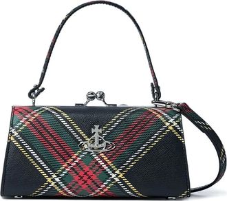 Vivienne Westwood sac cabas XL Doll à carreaux - Noir