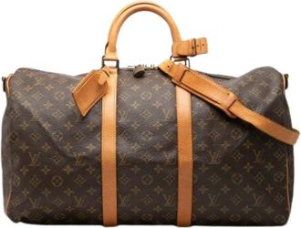 Louis Vuitton unisex, Pre-owned, Brun, Taille: ONE Size Sac de voyage en tissu Pre-owned