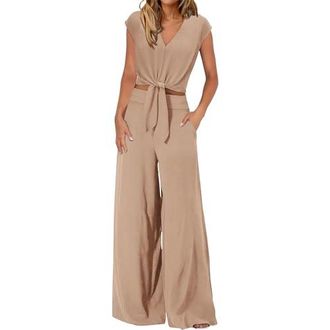 Generic Surv&ecirc;tement en velours pour femme - Loisirs et confortables - Pantalon &agrave; carreaux - Doux pour la peau - Ensemble de v&ecirc;tements de loisirs pour femme, k