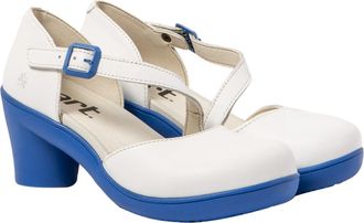 Art Damen 1479 Alfama Sandale mit Absatz, Nappa, Wei&szlig;, Blau, 41 EU