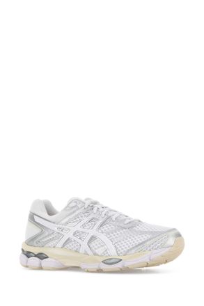 Asics Unisex White Fabric Gel-Cumulus 16 Sneakers Whitewhite