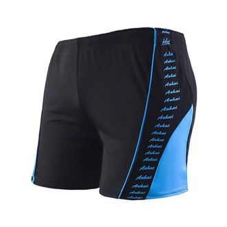 Generic Short de bain pour homme de style sportif d&eacute;contract&eacute; avec motif blocs de couleurs pour les vacances, Noir, XL