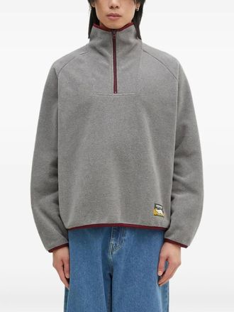 Human Made pull à col zippé - Gris