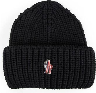 Moncler Logo Wool Beanie