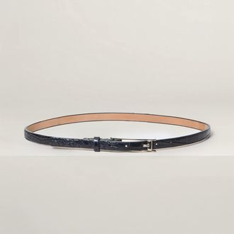 Reptiles House Blume - Amerikanischer Krokodilgürtel - Schwarz