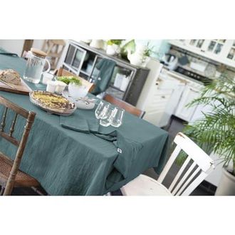 Altobuy OUREA - Nappe Rectangulaire 150x250cm Gaze de Coton Canard