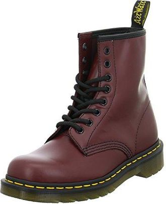 Dr. Martens 8 oeillets, Rangers Femme, Rouge Rouge Cerise 001, 39 EU