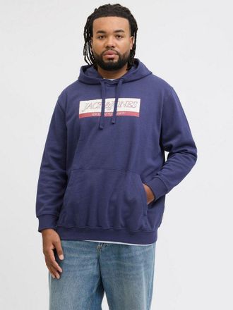 Jack & Jones Plus Size Kapuzensweatshirt JORINWOOD BLOCK BRANDING SWEAT HOO PLS