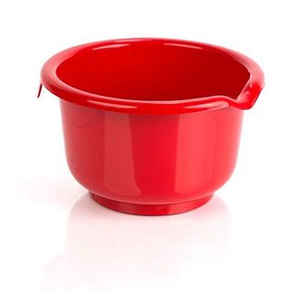 Kimmel Rührschüssel Backschüssel Kunststoffschüssel Teigschüssel 2,5 L, Kunststoff, Rot