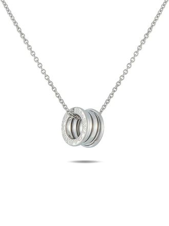 Bulgari 18K white gold B.zero1 necklace - Argent