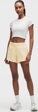 lululemon Short Hotty Hot doubl&eacute; taille haute pour Femmes - 10 cm - Taille 12