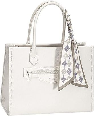 David Jones Paris - Sac Cabas Port&eacute; main Femme Similicuir - Sac &agrave; main taille grande - Grande capacit&eacute; - Double poche lat&eacute;rale - Travail Bureau Ville Chic Classiq