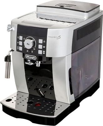 DeLonghi Magnifica S ECAM 21.117.SB Enti&egrave;rement automatique Machine &agrave; expresso 1,8 L, Noir, Argent