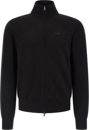 HUGO BOSS Homme, Sweatshirts et sweats &agrave; capuche, Noir, Taille: 2XL Upalano Cotton Knit Cardigan