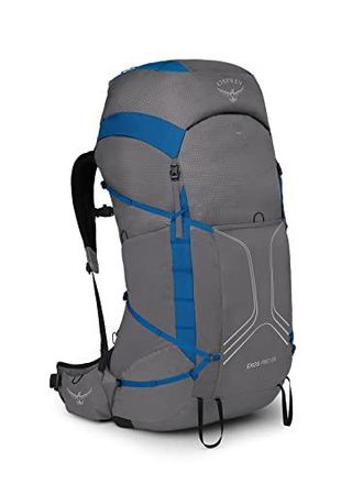 Osprey Exos Pro 55L Sac &agrave; dos de randonn&eacute;e pour homme, gris dale/bleu agam, L/XL