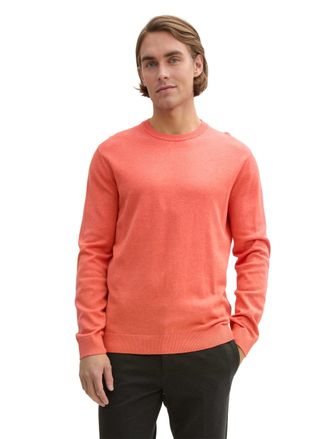 Tom Tailor Herren Strickpullover mit Crewneck