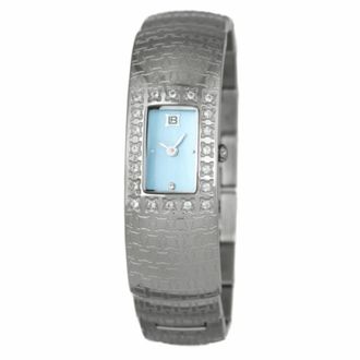 Laura Biagiotti Femme, Accessoires, Gris, Taille: ONE Size Montre Femme Acier Inoxydable Argent