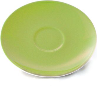 Ritzenhoff & Breker Doppio Jumbountertasse, 1 Stück, Grün, ø 17 cm, XXL Milchkaffee Unterteller, Untere aus Porzellan, Buntes Mix & Match Geschirr, Spülmaschinengeeignet