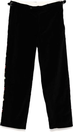 Bode pantalon Alpine à fleurs - Noir