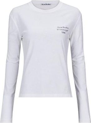 Acne Studios T-shirt &agrave; logo us&eacute; en coton m&eacute;lang&eacute;