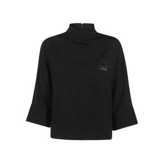 Opening Ceremony Sweatshirt mit Logo-Patch und Rei&szlig;verschluss - - Sweatshirts & Hoodies - Damen - Schwarzk - M