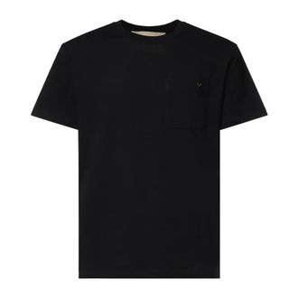 Valentino Garavani Homme, Tops, Noir, Taille: 2XL T-shirt col rond