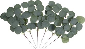 Cabilock 6stücke Teiliges Künstliches Eukalyptus- Realistische Simulation Langlebige Dekoration Für Hochzeit DIY Basteln Natürliche Optik Pflegeleicht Langlebi