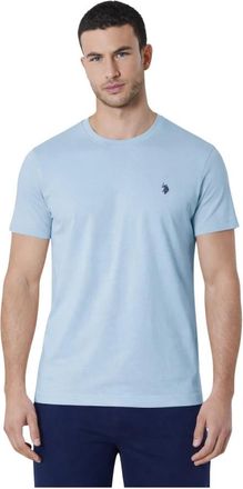 U.S.Polo Association Mick Logo T-shirt - - Tops - Herren - Blau - 3XL