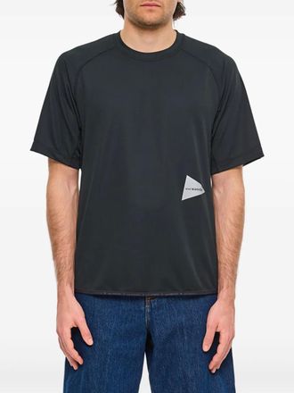 And Wander t-shirt à logo imprimé - Noir