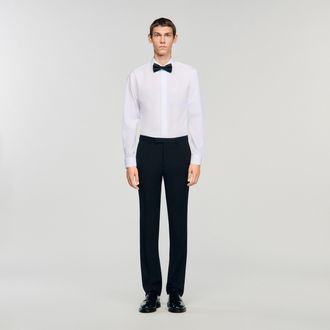 Sandro Pantalon détails satinés