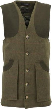 Walker and Hawkes Walker & Hawkes - Veste sans Manches Derby Winston - pour Homme - Tweed - Chasse/Campagne - Sauge foncé - L