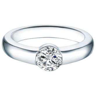 Trilani Ring - Sterling Silber Ring Kristallen von Swarovski - Gr. 47 - in Silber - f&uuml;r Damen