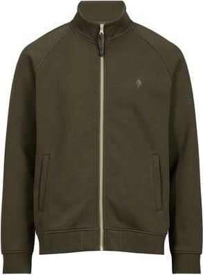 Faguo Sweatshirt droit &agrave; col montant en coton m&eacute;lang&eacute;