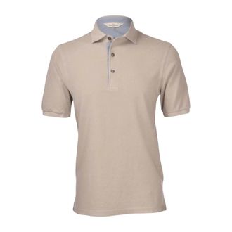 Gran Sasso 3-Knopf Poloshirt - - Tops - Herren - Beige - M
