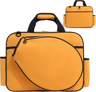Generic Sportschl&auml;gertaschen - Tennisschl&auml;ger-Rucksack, Badminton-Sporttasche, gro&szlig;e Kapazit&auml;t, wasserdicht, f&uuml;r Tennis-/Badmintonschl&auml;ger/Schultertasche, was