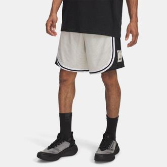 Under Armour Courtside Shorts (18 cm) für Herren Summit Weiß / Schwarz / Summit Weiß XXL