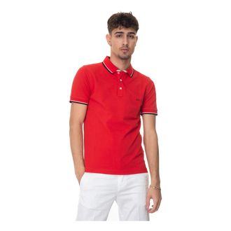 Fay Kurz&auml;rmeliges Poloshirt - - Tops - Herren - Rot - 3XL