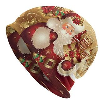 Generic Bonnet en Tricot Joyeux No&euml;l, P&egrave;re No&euml;l Mode Chapeau Respirant Bonnet Hiver pour Sport Femme Homme