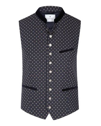 Amsel Trachtenweste mit geometrischem Muster in