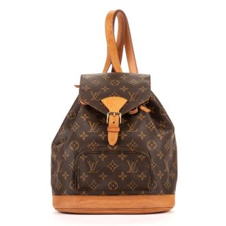 Louis Vuitton Rucks&auml;cke - Montsouris MM - Gr. unisize - in Braun - f&uuml;r Damen