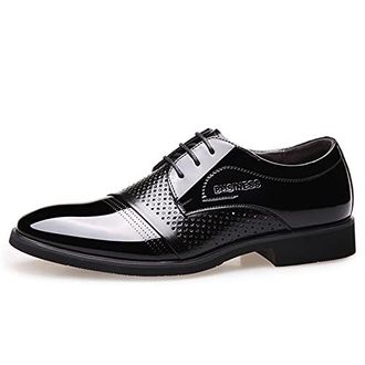 Generic Chaussures Oxford habill&eacute;es for Hommes, Derbies &agrave; Lacets, Bout Rond, Cuir v&eacute;gan Brillant, Talon Bloc antid&eacute;rapant, Chaussures Basses for Hommes daffai