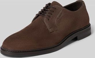 GANT Schn&uuml;rschuh aus Rindvelours mit Gummisohle