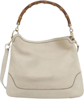 Gucci Sac bandouli&egrave;re en cuir pr&eacute;-aim&eacute; - Femme - Pre-owned - Beige - Taille: ONE Size