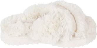 Tommy Hilfiger Damen Premium Strap Home Slipper FW0FW07330 Hausschuhe, Weiß (Ancient White), 36.5 EU