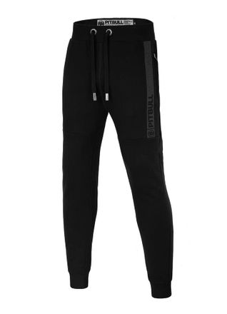 Pitbull Jogginghose Herren Lang New Hilltop, Trainingshose Herren, Normaler Schnitt, Sporthose Herren Lang Zwei Seitentaschen, Freizeithose Herren, Sweathose,