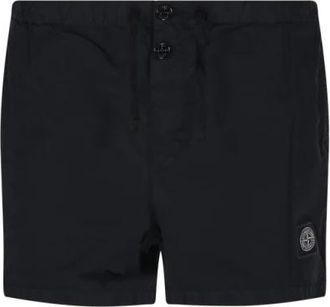 Stone Island Homme, Maillots de bain, Noir, Taille: M Nylon Swim Shorts